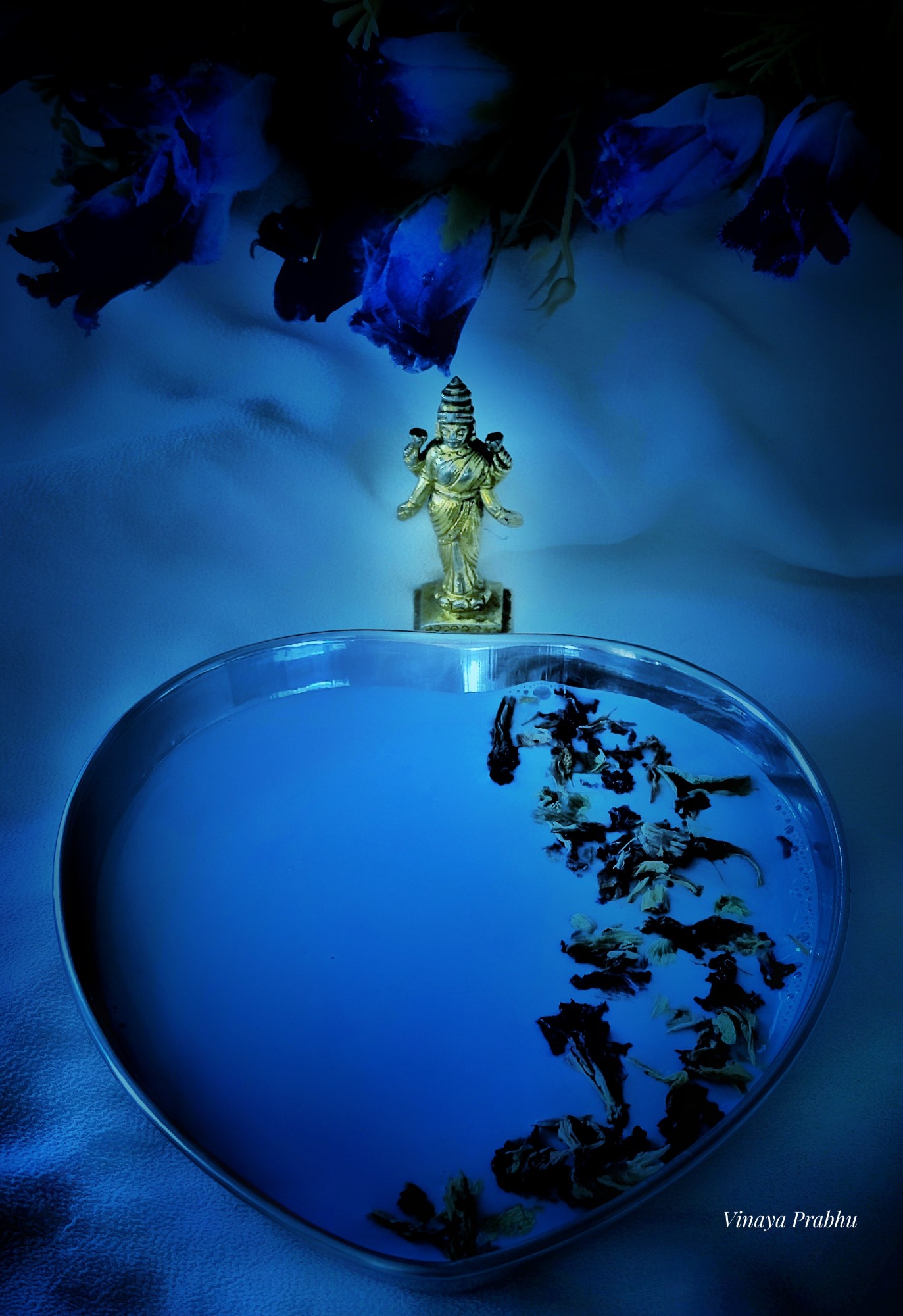 Butterfly pea infused milk. - Vinaya's Culinary Delights