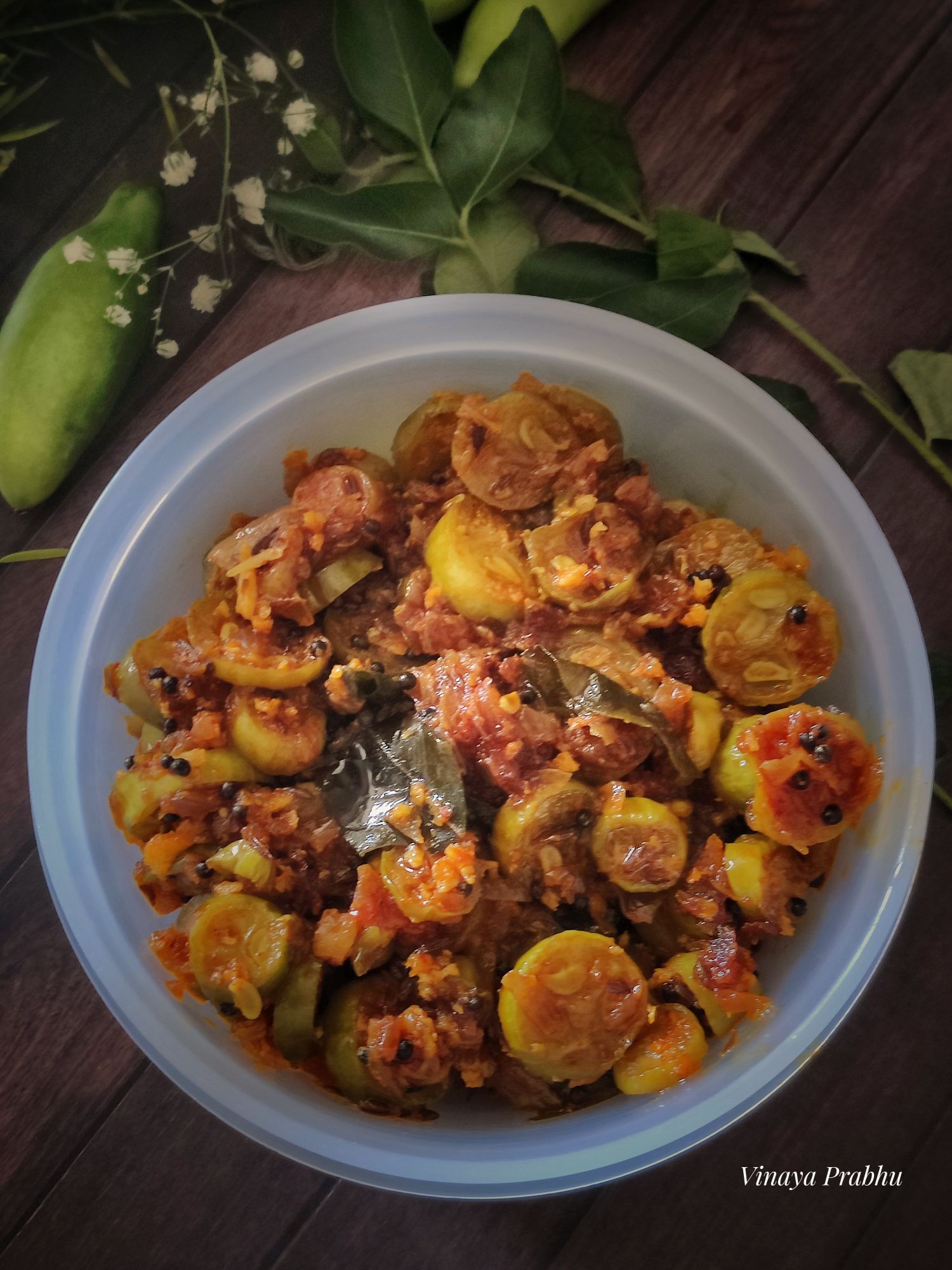 Dondakaya Stir-fry - Vinaya's Culinary Delights