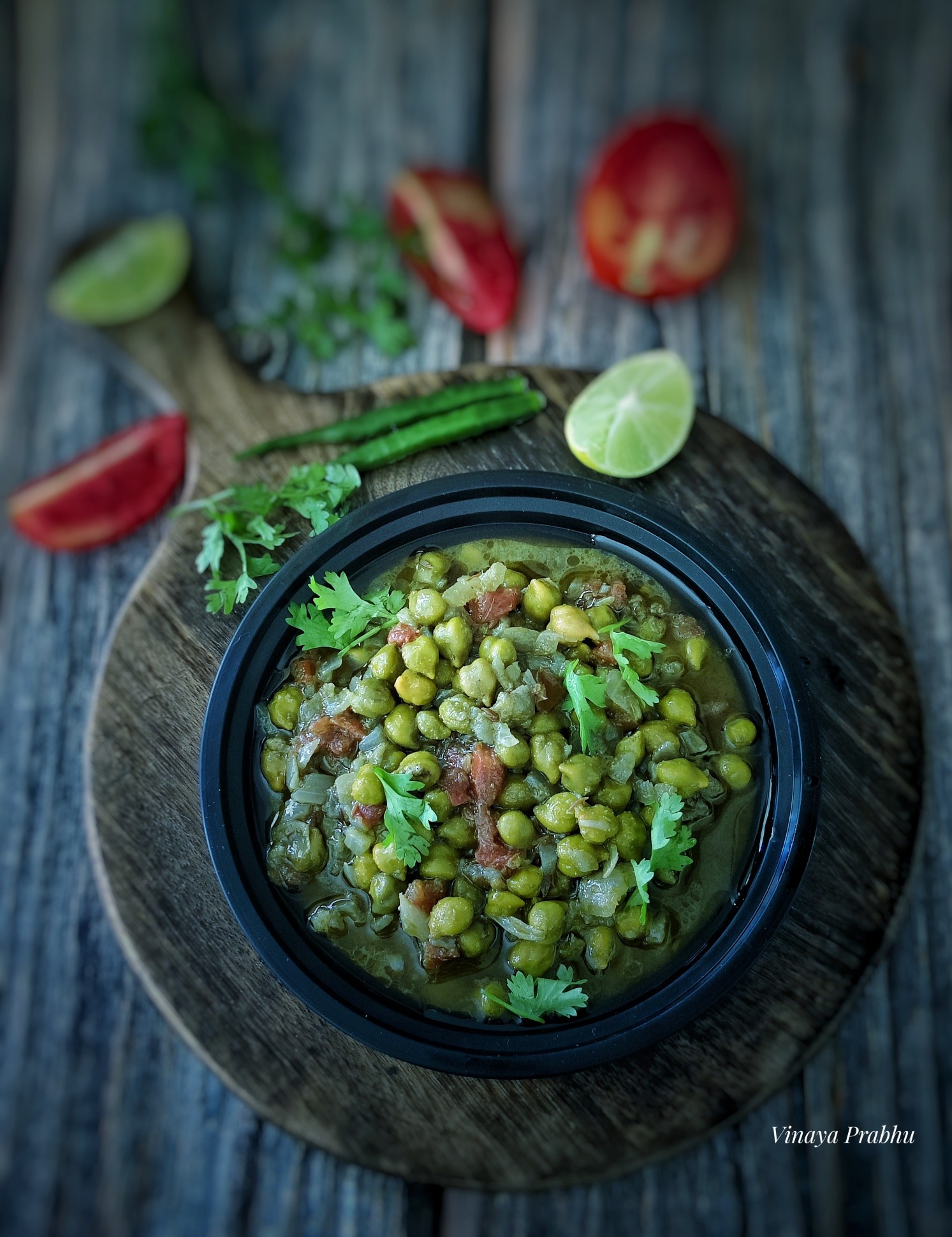 Hara Dhaniya Choliya - Vinaya's Culinary Delights