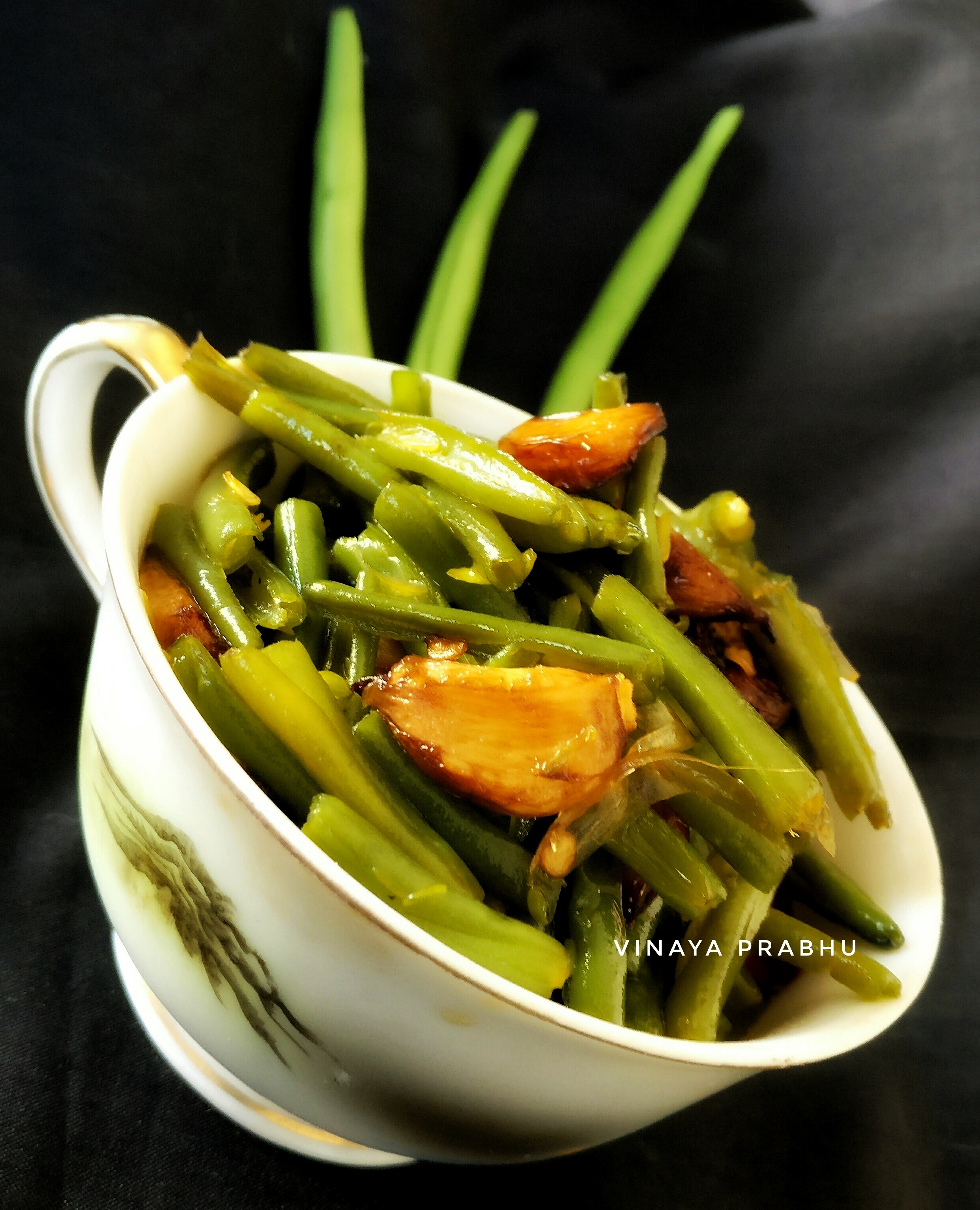 French Beans Garlic Stir Fry Recipe – Vinaya's Culinary Delights