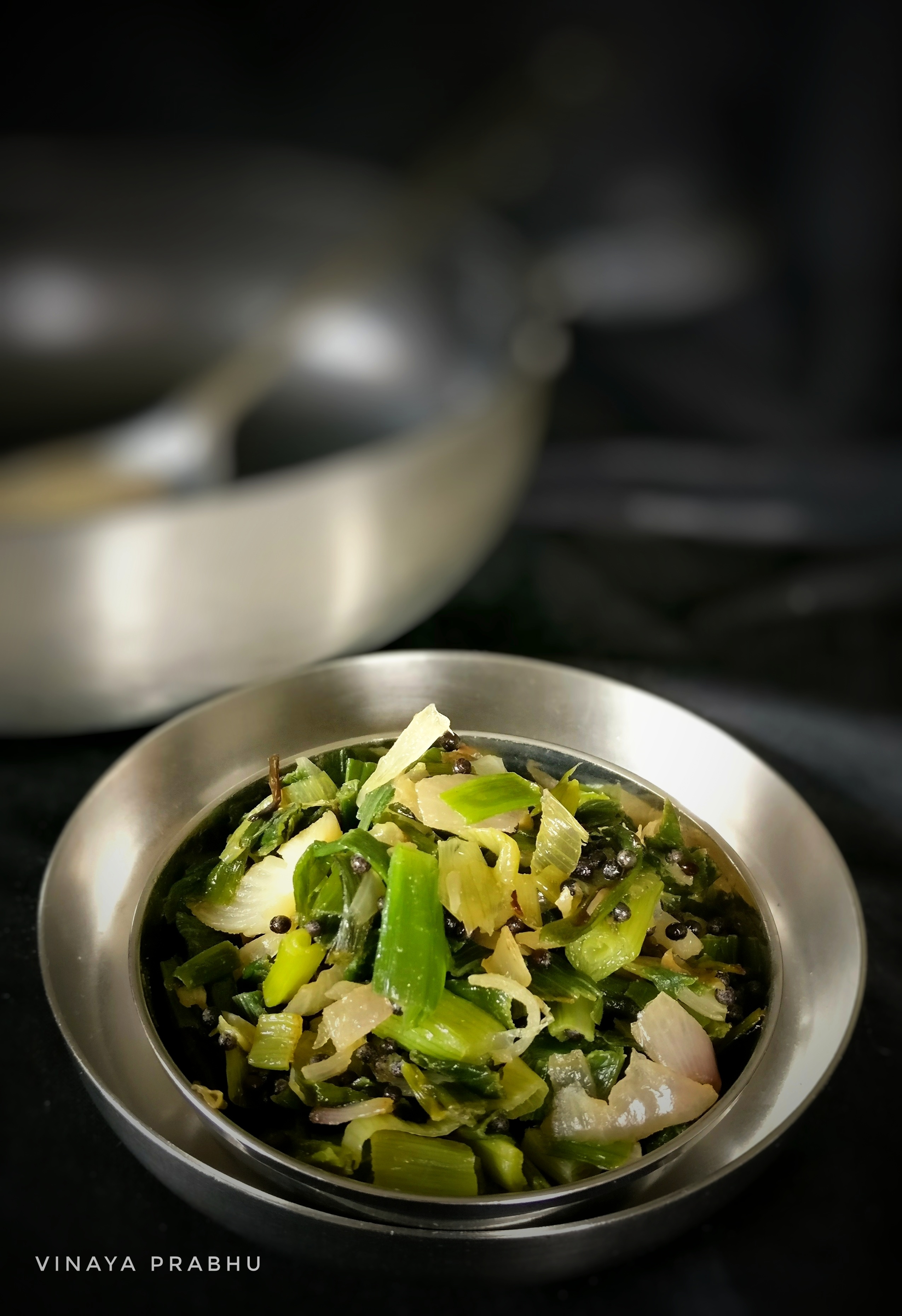 Spring onion Upkari/Stir fry Recipe – Vinaya's Culinary Delights