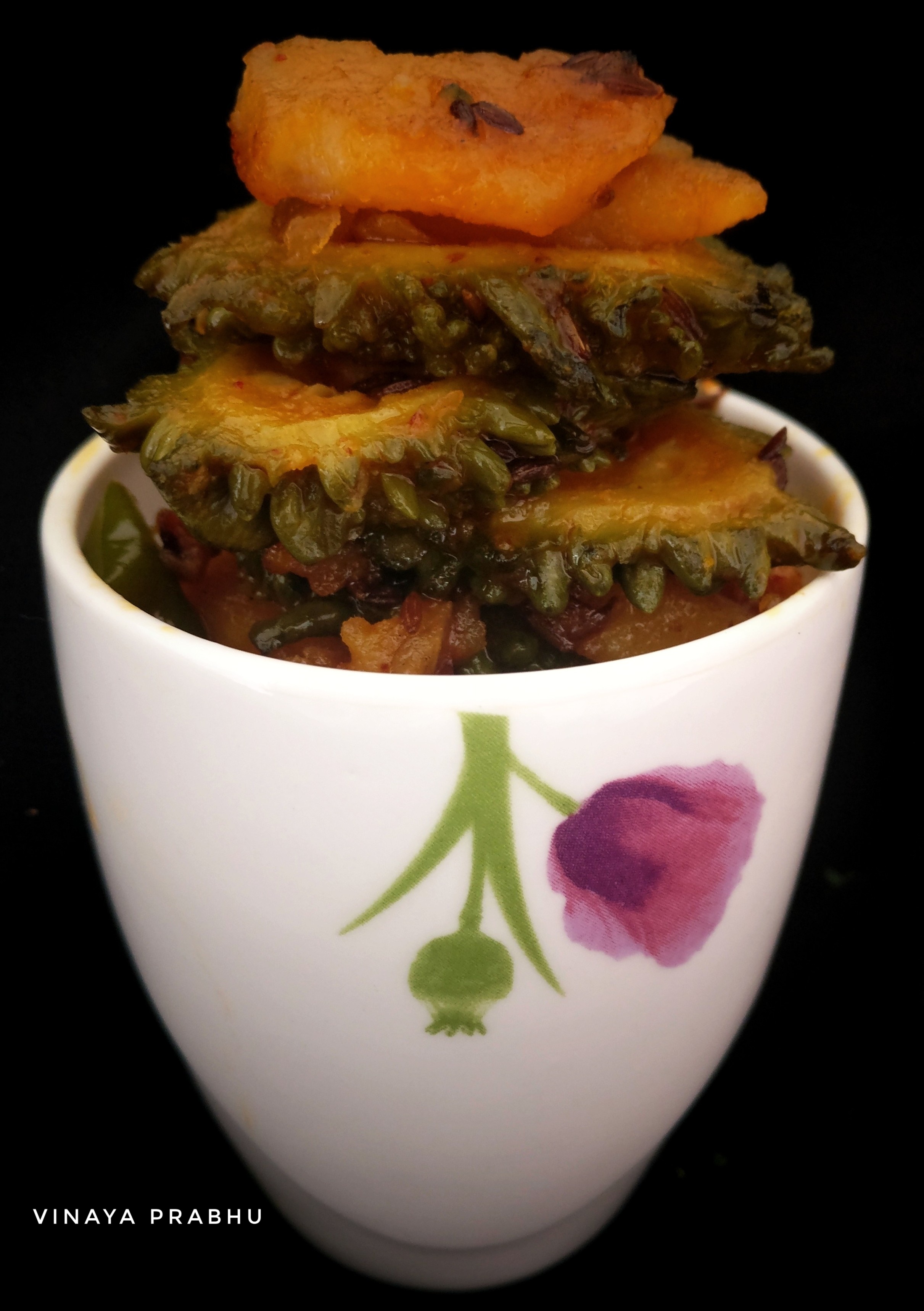 Karotkhabi Khangau/ Bittergourd and Potato Manipur style Recipe ...