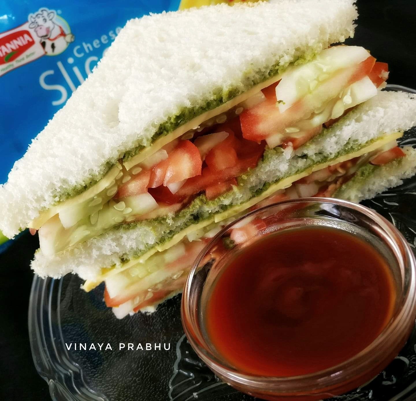 Vegetables and Cheese Sandwich Recipe – Vinaya's Culinary Delights